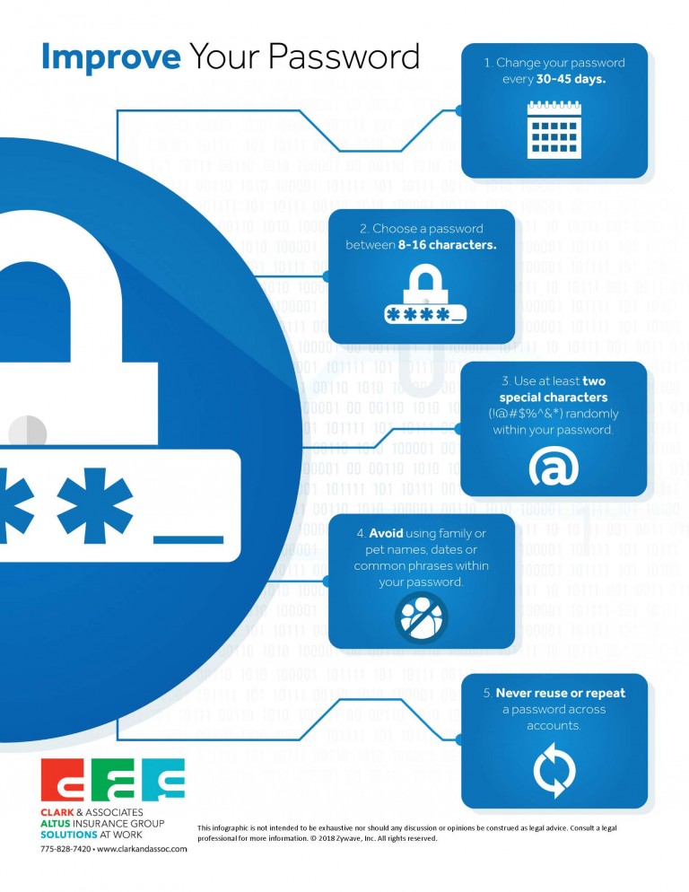 Improve Your Password Infographic | Clark & Associates